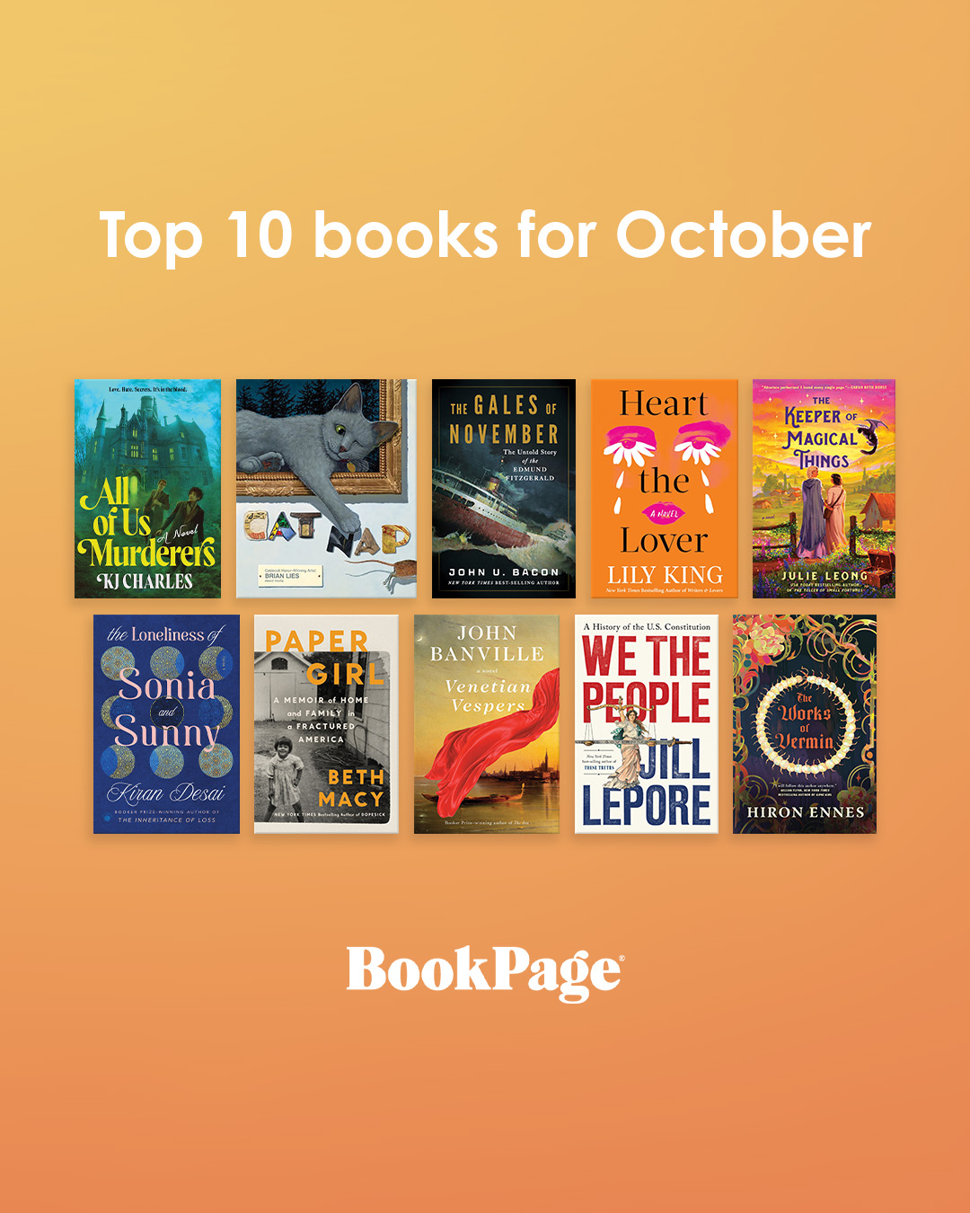 Our Top 10 books of the month