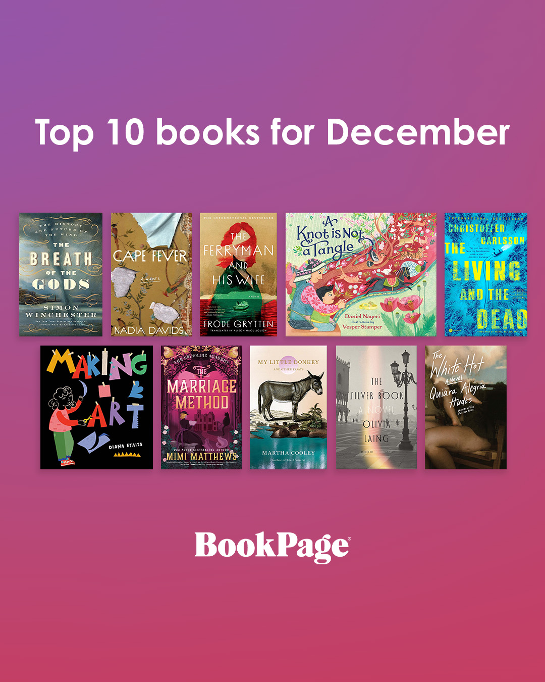 Our Top 10 books of the month